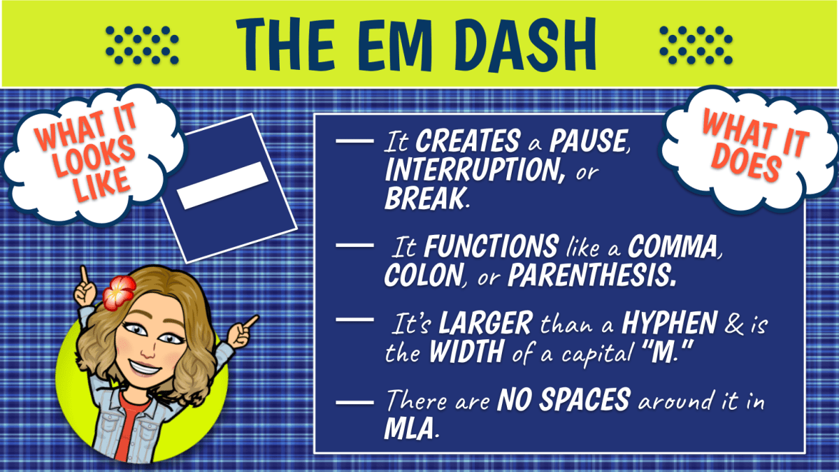 teaching style: the art of the em dash. – THE LIFELONG LEARNER
